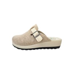Fly Flot Hausschuh Pantoffel in beige | Gr.: 37