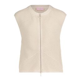 Betty Barclay Grobstrickjacke ohne Arm in beige | Gr.: 46