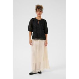 Cream Kurzarm-Bluse CRInga Regular fit in Pitch Black | Gr.: 36