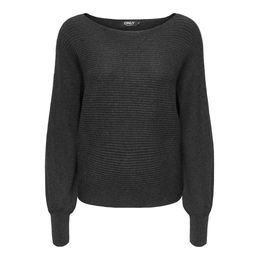 Only Strickpullover in Dark Grey Melange | Gr.: L