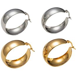Creolen-Set Firetti "Multipack Schmuck Geschenk Edelstahl Ohrschmuck Ohrringe", gold (silberfarben, gelbgoldfarben), Ohrringe, Damen, 30mm, Edelstahl, Made in Germany