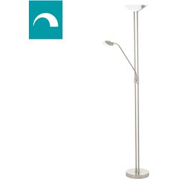 Eglo LED Stehlampe "BAYA LED", grau (nickelfarben), 3, H: 180cm, Leuchten, LED Stehlampe