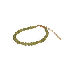 Armband Firetti "Schmuck Geschenk Armschmuck Armkette Edelstein Farbstein", gold (gelbgoldfarben, grün, grün), Armbänder, Damen, 25cm, Messing, Armband, Made in Germany - mit Peridot