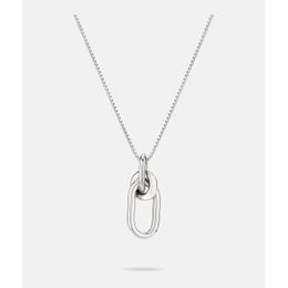 Kette mit Anh&auml;nger Liebeskind Berlin "Schmuck Geschenk Edelstahl Halskette Modern Knot Knoten", silber (silberfarben), Halsketten, Damen, Edelstahl, L: 47 B: 2mm, B:2mm