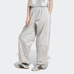 Sporthose adidas originals "TEAMGEIST TP", Damen, Gr. L, N-Gr, grau (grau two), Obermaterial: 100% Polyamid, Hosen Sporthose