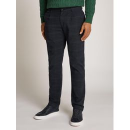 Chinohose Tommy Hilfiger "DENTON 1 PLT POW CHECK", Herren, Gr. 36, L&auml;nge 32, blau (desert sky), Web, Obermaterial: 99% Baumwolle, 1% Elasthan, kariert, slim fit lang, Hosen Chinohose, mit Karomuster