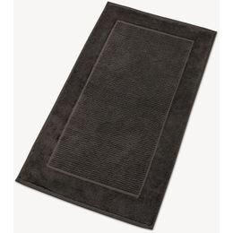 Badematte Christy "Supreme", grau (graphite), H:7mm, Baumwolle, Badematten, Badematte, Premium Badematte in Luxusqualit&auml;t 1000g/m&sup2;, 50 x 90, 2er Set