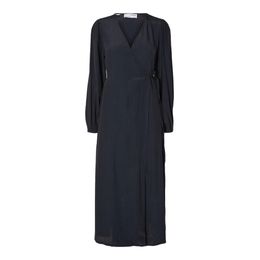 Selected Kleid 'Susie' Damen Gr&ouml;&szlig;e 36 dunkelblau / grau Winterkleid