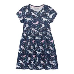 Danamade Kleid M&auml;dchen Gr&ouml;&szlig;e 134 marine / hellblau / pink / wei&szlig;