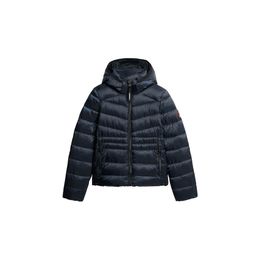 Superdry Winter Jacket 'Fuji' female Blue size 8