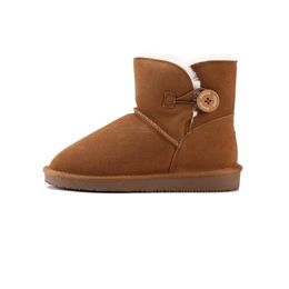 Gooce Snow Boots 'Hubbard' boy size 28 Cream / Brown