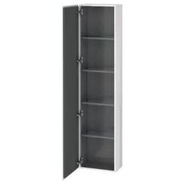 Duravit L-Cube Hochschrank Breite 400mm Tiefe 243mm, 1 T&uuml;r, Anschlag links, LC1170L8585, Farbe: Wei&szlig; Hochglanz Lack