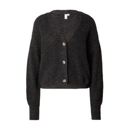 QS Knit Cardigan female size M mottled black