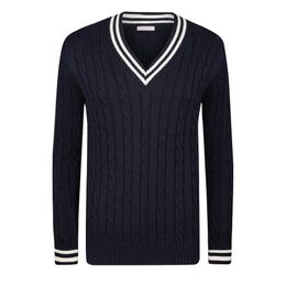 Felix Hardy Pullover Herren Gr&ouml;&szlig;e L navy / wei&szlig;