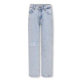 ONLY GIRLS Jeans 'KOGDad' M&auml;dchen Gr&ouml;&szlig;e 140 hellblau