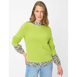 Brax Damen Strickpullover Style LESLEY moss pearl, hellgr&uuml;n, Gr. 36