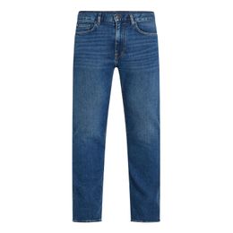 Slim-fit-Jeans Tommy Hilfiger "CORE BLEECKER", Herren, Gr. 38, Länge 32, blau (mid blau), Denim/Jeans, Obermaterial: 98% Baumwolle, 2% Elasthan, slim fit lang, Jeans, mit dezenter Waschung