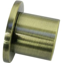 Wandbefestigung Gardinia "Memphis", grau (messingfarben), Gardinenstangenhalterungen, Serie Einzelprogramm Memphis &Oslash; 16 mm