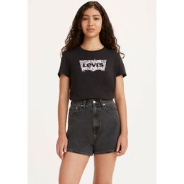 Levi's T-Shirt LEVI'S "LSE THE PERFECT TEE", Damen, Gr. S (36), wei&szlig; (bw mara floral fill), Jersey, Obermaterial: 100% Baumwolle, figurumspielend h&uuml;ftlang, Rundhals, Shirts T-Shirt