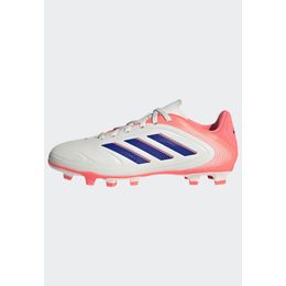 Fu&szlig;ballschuh adidas Performance "COPA PURE 3 CLUB FIRM/MULTI-GROUND KINDER", M&auml;dchen, Gr. 31, sanftes wei&szlig;, lucid blau, signal coral, Synthetik, Schuhe Fu&szlig;ballschuh, geeignet f&uuml;r Rasen- und Kunstrasenpl&auml;tze