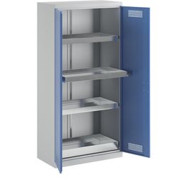 eurokraft pro Umweltschrank, 4 ausziehbare Wannenb&ouml;den, Breite 950 mm