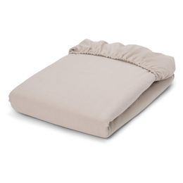 Tchibo - Edelflanell-Spannbettlaken - grau-beige