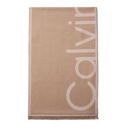 Calvin Klein Schal Damen Gr&ouml;&szlig;e One Size hellbeige / hellbraun