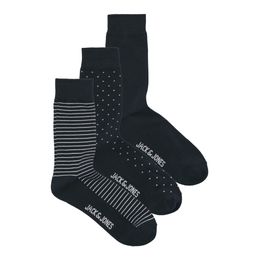 Jack & Jones Jack & Jones Socken 'JACHANK' Herren Gr&ouml;&szlig;e 41/46 nachtblau / wei&szlig;