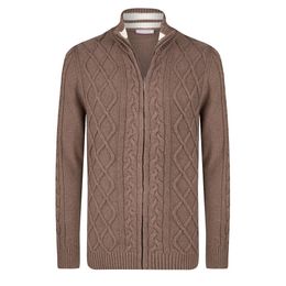 Felix Hardy Knit Cardigan male Brown size XXL