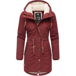 Ragwear Winterparka Damen Gr&ouml;&szlig;e S braun / rot / schwarz / wei&szlig;