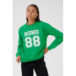 Kaffe Sweatshirt 'Soul' Damen Gr&ouml;&szlig;e M gr&uuml;n / wei&szlig;