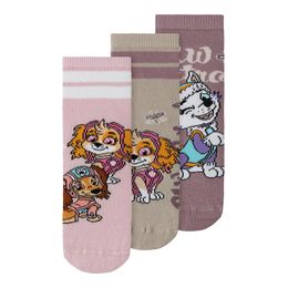 name it Socken 'NMFSASSA PAW' Mädchen Größe 28/30 greige / mauve / rosa / weiß