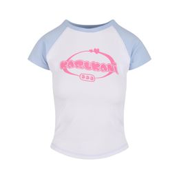 Karl Kani T-Shirt Damen Gr&ouml;&szlig;e XS hellblau / hellpink / wei&szlig;