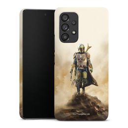 DeinDesign Galaxy A53 5G Handy Premium Case Smartphone Handyh&uuml;lle Schutzh&uuml;lle gl&auml;nzend Official Licensed Product The Mandalorian Star Wars Premium Case