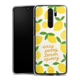 DeinDesign Xiaomi Redmi Note 8 Pro Handy Silikon H&uuml;lle Case transparent Handyh&uuml;lle Spruch Statement Lemon Silikon Case