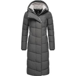 Ragwear Funktionsmantel 'Pavla' Damen Gr&ouml;&szlig;e 4XL dunkelgrau / wei&szlig; Wintermantel