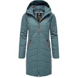 Ragwear Mantel 'Dizzie' Damen Gr&ouml;&szlig;e XL rauchblau / karamell