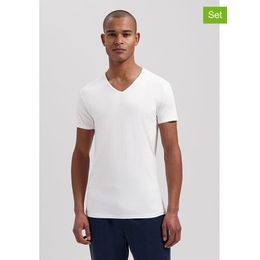 DSTREZZED 2er-Set: Shirts in Wei&szlig; - 54% | Gr&ouml;&szlig;e S | Herren-plussize