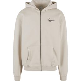 Karl Kani Sweatjacke 'Essential' Herren Gr&ouml;&szlig;e S sand / schwarz