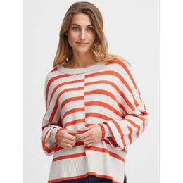 Fransa Pullover 'Bitte' Damen Gr&ouml;&szlig;e XXL rot / wei&szlig;