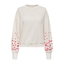 Only Sweatshirt 'ONLBrooke' female size L Grenadine / White
