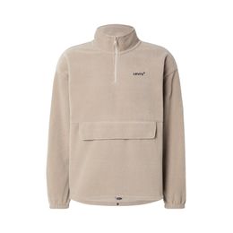 Levi's LEVI'S Sweater 'Relaxed Graphic 1/4 Zip Sweatshirt' male size S Light brown