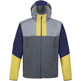 Under Armour Halo Laufjacke Herren - grau - Gr. S - Polyimid/Polyester/Elastan