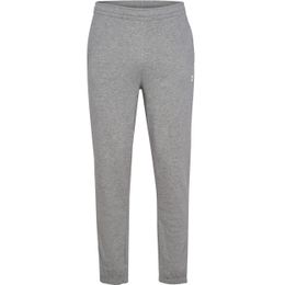 Jogginghose Hummel "HMLPULSE W SWEAT PANTS", Damen, Gr. M, N-Gr, grau (grau melange), Obermaterial: 60% Baumwolle, 40% Polyester, Hosen Jogginghose