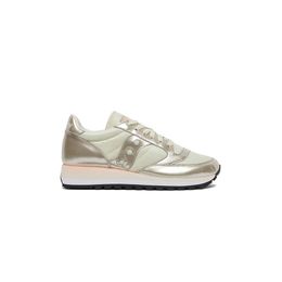 Saucony Leder-Sneakers "Jazz Triple" in Beige/ Gold - 60% | Gr&ouml;&szlig;e 37,5 | Damen-sneakers