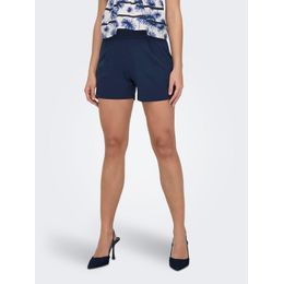 Jacqueline de Yong Shorts JDY "JDYGEGGO SHORTS JRS NOOS", Damen, Gr. XS (34), N-Gr, schwarz (schwarz iris detail:schwarz button), Jersey, Obermaterial: 95% Polyester, 5% Elasthan, unifarben, regular fit kurz, Hosen