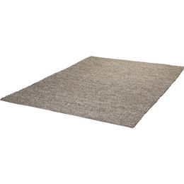 Wollteppich Obsession "My Kjell 865", silber (silberfarben), B:120cm H:10mm L:170cm, Wolle, Teppiche, handgewebter Wendeteppich, meliert, reine Wolle, Wohnzimmer