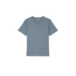 Marc O'Polo T-Shirt MARC O'POLO "Mix & Match Cotton", Damen, Gr. XXL, blau (blau melange), Jersey, Obermaterial: 100% Baumwolle, meliert, unifarben, Basic normal, Rundhals, gerader Abschluss, Shirts T-Shirt, Rundhalsausschnitt, Kurzarm, Regular Fit