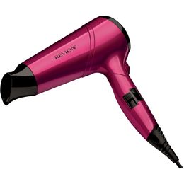 Revlon Ionic-Haartrockner "RVDR5229", pink, Kunststoff, B:22cm H:27cm T:10cm, Haartrockner, Revlon Frizz Fighter Haartrockner, trockene Haare ohne