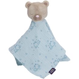 Kuscheltuch Sterntaler "Kleiner Bär", Baby, blau (helltürkis), Baumwolle, Polyester, Schnuffeltücher